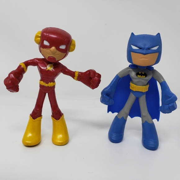 Toys | Mattel Dc Justice League Batman Blue Flash Red Flextreme 7 ...